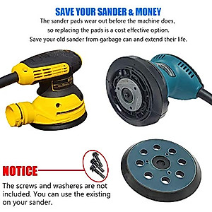 DW4388 Replacement Pad for 5-Inch Orbital Sander, Fits for DW421, DW423, D26451 and D26453
