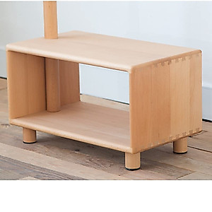 YASEZ Wooden Clothes Rack Design Floor Clothes Hat Rack Single Pole Standing Bedroom Furniture (Color : E, Size : As Shown)