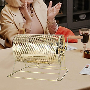 Trademark Poker Raffle Drum, Small Gold