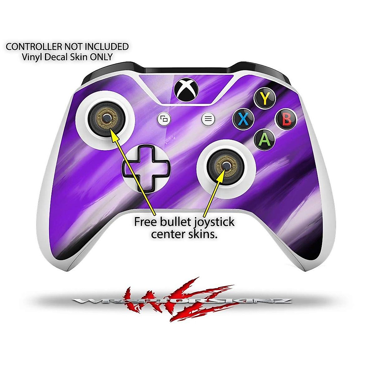 WraptorSkinz Decal Vinyl Skin Wrap Compatible with Xbox One S Console and Controllers - Paint Blend Purple