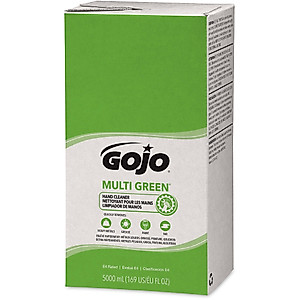 GOJO MULTI GREEN Hand Cleaner Gel, Citrus Scent, 5000 mL Multi-Purpose Hand Cleaner Refill PRO TDX Dispenser (Pack of 2) - 7565-02