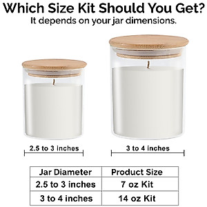 Phoenix Wick Candle Pack – Transform Anything Into A Candle – Candle Making Kit with Wick + 7oz Wax (Teakwood Scent)