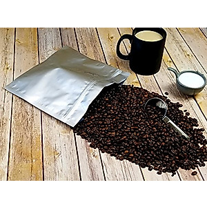 (50) 2 Quart 5 Mil Zip Seal Genuine Aluminum Foil Single Color Mylar Bags for Herb, Food and Organics Storage (10"x10") (50)