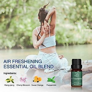 ASAKUKI 300ml Essential Oil Diffuser Set, Aroma Dffuser and Essential Oil Blends