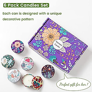 Scented Candles Gift Set for Women, 6 Pack Aromatherapy Candles for Home Scented, Natural Soy Wax Candles with Fragrance, Stress Relief, Gift for Birthday, Mother's Day, Christmas