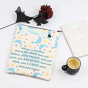 WSNANG Dolphin Gifts Dolphin Book Sleeve with Zipper Dolphin Lovers Gift Dolphin Book Covers for Paperback Book Protector Gift Dolphin Spirit Animal Gift (Dolphin BS)