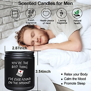 Funny Gifts for Men, Gifts for Him, Christmas Gifts for Boyfriend Men, Anniversary Romantic Gifts for Him Boyfriend Husband,Candles Gifts for Men, Long Burning & Highly Scented