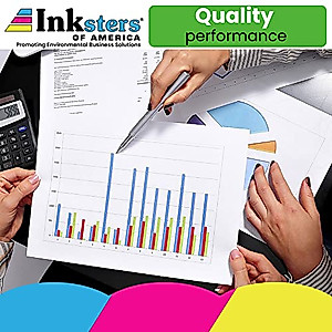 Inksters of America Remanufactured Toner Cartridge Replacement for HP 1215 Yellow Toner CB542A (HP 125A) / 1977B001AA