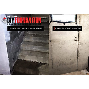 RadonSeal Concrete Foundation Crack Repair Kit (10 ft) - The Homeowner's Solution to Fixing Basement Wall Cracks Like The Pros!