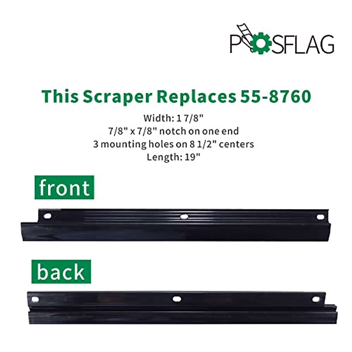 POSFLAG 99-9313 Snow Blower Paddles with 55-8760 Scraper Blade 55-9300 Drive Belt and Hardware Kit for Toro CCR2000, CCR2400, CCR2400R, CCR2400E, CCR2500, CCR2500R, CCR3000R, CCR3000E Snowthrowers