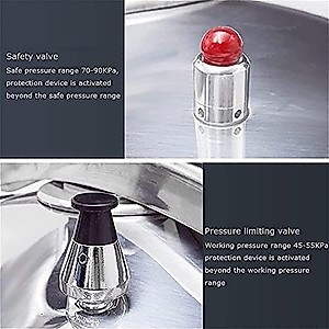 FFLLAS Pressure Cooker,50 Liter Large Capacity Explosion-Proof High Pressure Cooking Pot Suitable for Gas Stove Cooker Restaurant Hotel Commercial,50L