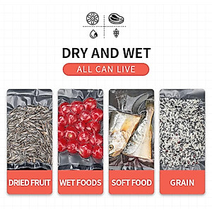 Perfect Part Vacuum Seal Bags - Pack of 50 Precut Vacuum Sealer Bags for Food, Heavy Duty Vacuum Bags for Food Saving Vacuum Sealer Machine, Vacuum Packing Bags for Travel & Food Preservation