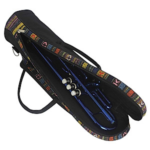 Nicedea, Trumpet Gig Bag Soft Trumpet Case Oxford Cloth with Shoulder Belt Durable Double Zippers for Musical Instrument