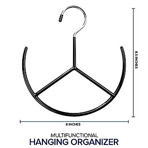 Belt Scarf Hanger Space Saving Organizer Hanging Multi Purpose Ties Shoe Rack Gym Bag Organizer Closet Organization EASYVIEW