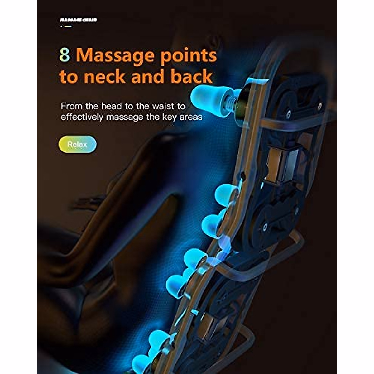 FDW Shiatsu Massage Chairs Full Body and Recliner Zero Gravity Massage Chair Electric with Built-in Heart Foot Roller Air Massage Easy to Move for Home Office,Black