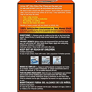 Armor All Ultra Shine Wax Wipes (12 Count)