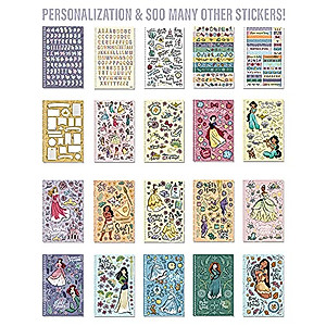 Fashion Angels Disney Princess 1000+ Collectible Stickers Book Decorate Cell Phones Notebooks Shoes School Supplies Water Bottles Gifts Birthday Cards for Teachers Kids and Girls Ages 8 and Up