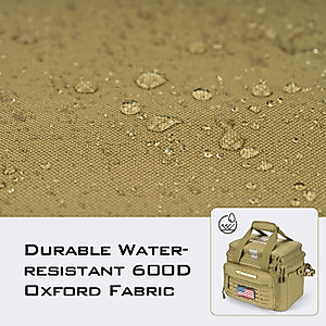 KastKing Karryall Fishing Tackle Bags for Saltwater or Freshwater Fishing - Water Resistant Material - Fishing Gear Storage - Medium Khaki