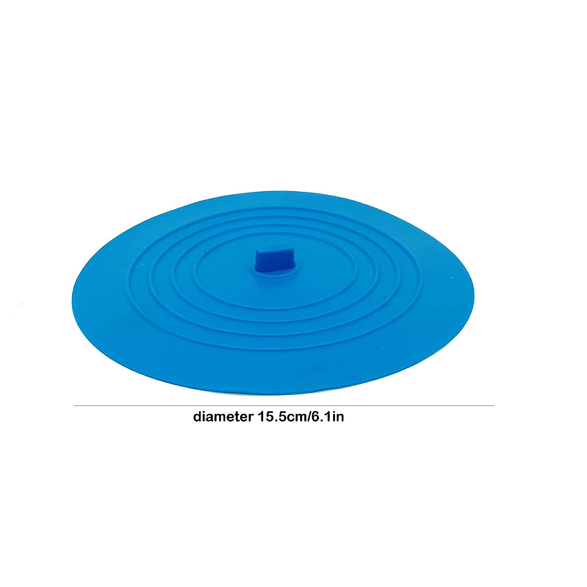 Cheeroyal 3Pcs 6 Inches Drain Stopper Silicone Bath Plug Tub Stopper Drain Plug for Kitchen, Bathroom and Laundry (gray)