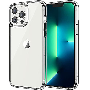 JETech Case for iPhone 13 Pro 6.1-Inch, Non-Yellowing Shockproof Phone Bumper Cover, Anti-Scratch Clear Back (Clear)