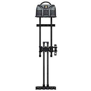 TightSpot Hunting Shooting Archery Shift Lock 5 Arrow Right/Left Hand 1-Piece Fully Adjustable Bow Quiver, Black