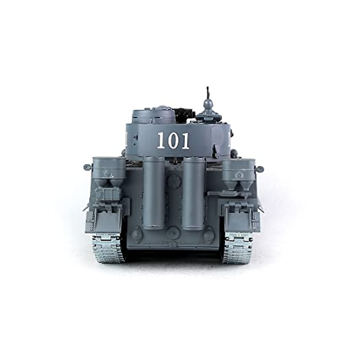 HENAA RC Tank Model, 1/18 2.4Ghz RC German Tiger Infrared Remote Control Main Battle Tank, Military Vehicle Model Alloy Crawler