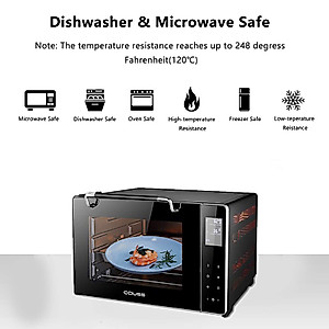 Dinner Plates 8.9 Inch, Dessert, Salad, Fruit, Snack Plate Set, Plastic Dinnerware Set, Plastic Plates, Microwavable Dinner Plates Sets for 4, Cereal Wheat Straw Microwave Safe Dinnerware, Dishes Set