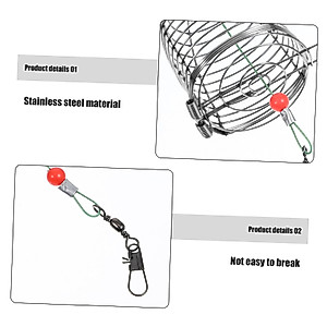 Fishing Accessories Metal Basket 10 PCS Carp Feeder Bait Feeder Stainless Steel Lure Fishing Cage Fishing Tackle Bait Holder Fishing Accessories Metal Basket