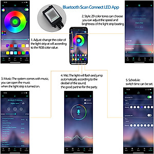 High Glossy LED Black TV Stand for 55/60/65 inch TV,Modern LED Entertainment Center with Adjustable Storage Shelves,Game Console Entertainment Center,TV Table Media Furniture (47inch, Black)