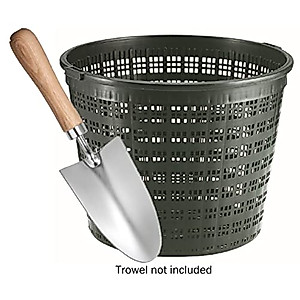 Little Giant 566556 UPB-1212-PW Square Aquatic Plant Basket for Ponds, 11.35 inches Square x 7.35 inches high, Black, 566556