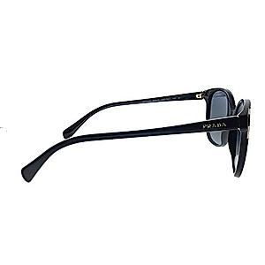 Prada Conceptual PR 01OS 1AB5W1 Black Plastic Square Sunglasses Grey Gradient Polarized Lens
