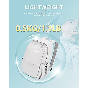 UPPACK Backpack For WomenAesthetic White Backpack For Men Lightweight Gym Backpack Casual Daypack Laptop Backpack College