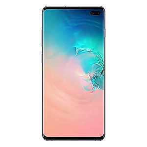 Samsung Galaxy S10+ Plus 128GB+8GB RAM SM-G975F/DS Dual Sim 6.4" LTE Factory Unlocked Smartphone International Model (Prism White)