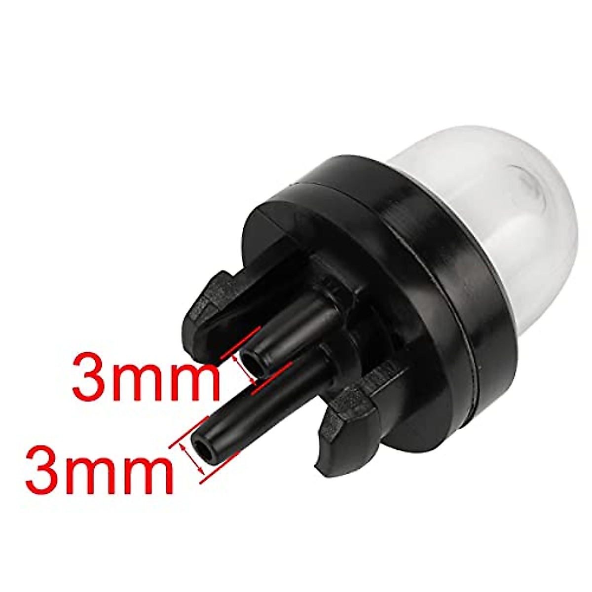 Hipa 503936601 530047721 188-512 Snap in Primer Bulb for 2-Cycle Small Engine Poulan Echo Chainsaw Ryobi BP42 Homelite Bolens String Trimmer Leaf Blower 125B 125BX 125BVX 5Pack