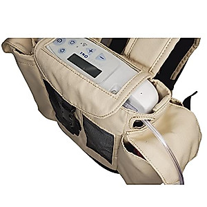 O2TOTES Backpack For Inogen One G3/Beige/Room For Inogen Accessories/Does NOT Contain an Inogen Unit/Backpack Only