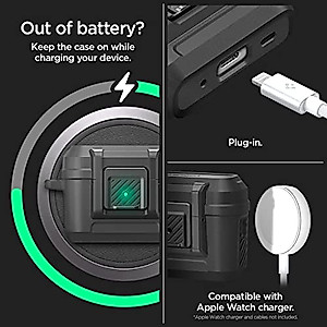 Spigen Lock Fit Designed for AirPods Pro 2nd Generation Case (USB-C/Lightening Cable) with Secure Lock Clip - Black