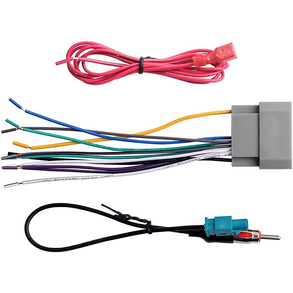 BASIKER Car Radio Aftermarket Wiring Harness Fit for Some Dodge Jeep Chrysler Vehicles Replacement Stereo Antenna Adapter…