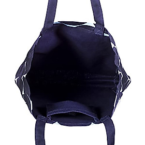 Kate Spade New York Canvas Book Tote, Large Shoulder Bag, Cute Tote for Beach or School (Joy Dot)