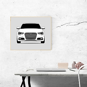 Custom Car Posters Audi S5 Sportback (2012-2016) Print Wall Art Decor Handmade - 8x10" Satin Print (Unframed)