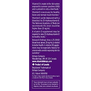 Ddrops Kids Booster 600IU 100 drops - Daily Liquid Vitamin D for Kids. Support Strong Bones & Immune System in Children. No Preservatives, No Sugar, Non-GMO, Allergy-friendly