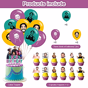 𝓟𝓸𝓼𝓽 𝓜𝓪𝓵𝓸𝓷𝓮 Party Decorations,Birthday Party Supplies For 𝓟𝓸𝓼𝓽 𝓜𝓪𝓵𝓸𝓷𝓮 Party Supplies Includes Happy Birthday Banner, Balloons, Cupcake Toppers, Cake Topper for Boys And Girls