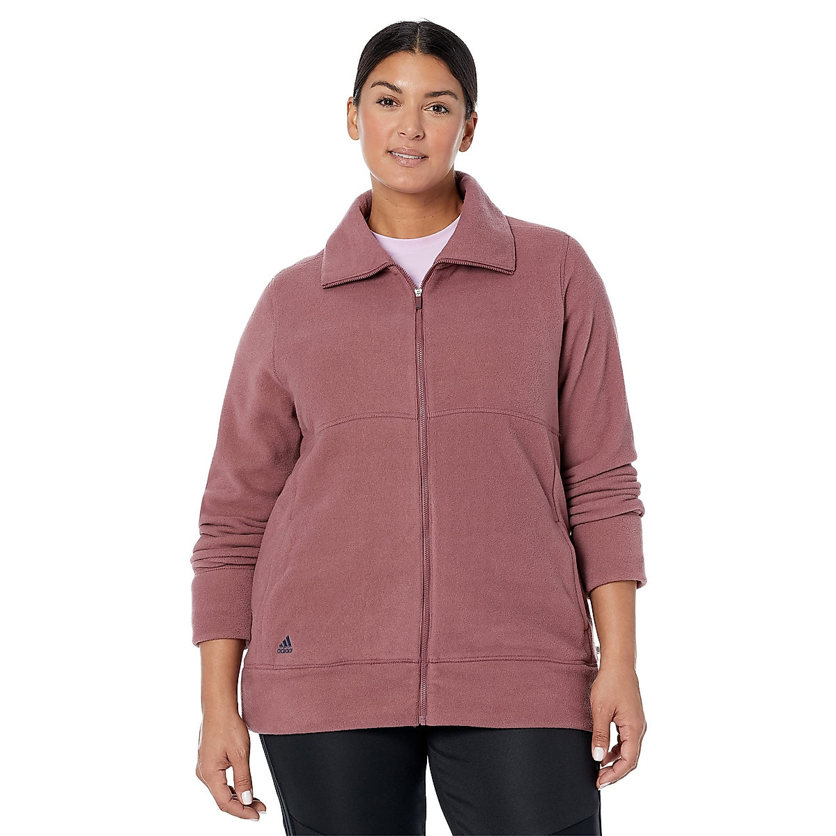 adidas Women's Standard W PLRFLC JKT, Quiet Crimson, 4X-Large