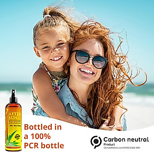 Seven Minerals NEW After Sun Solar Recovery Spray with Aloe Vera - For Skin & Face with Instant Sunburn Relief. Unlike Regular Aftersun Spray With Mango & Chamomile (12 Oz)