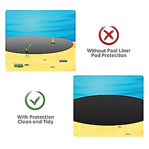 Jantens 12 Foot Round Pool Liner Pad for Above Ground Swimming Pools, Made of Durable Material - Prevents Punctures and Extends Life to The Liner