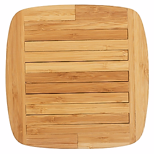Totally Bamboo Expandable Bamboo Trivet, 8.75" by 8.75", Brown