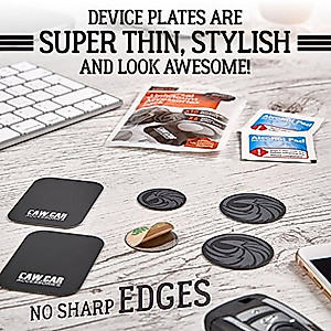 The Richest Replacement Pack for Any Magnetic Car Mount - PopSocket Compatible Metal Phone Plates (Discs) and 3M Adhesive Stickers in Unique Adhesives Life Extending Packaging