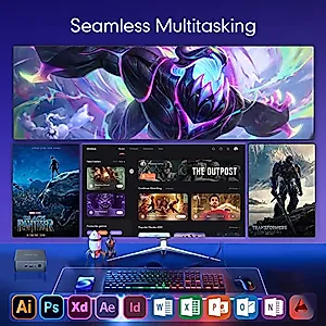 GEEKOM Mini PC Mini IT11,Intel Core i7-11390H Mini Computers (8 Threads, Up to 5.0 GHz),32GB DDR4/2TB M.2 SSD Windows 11 Pro NUC11 Desktop Computer,Support 8K UHD/WiFi 6/Bluetooth 5.2/USB4.0