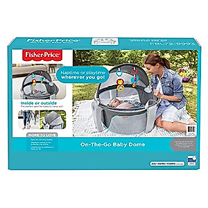 Fisher-Price On-the-Go Baby Dome Bubbles, travel portable play space and napping spot with canopy [Amazon Exclusive]