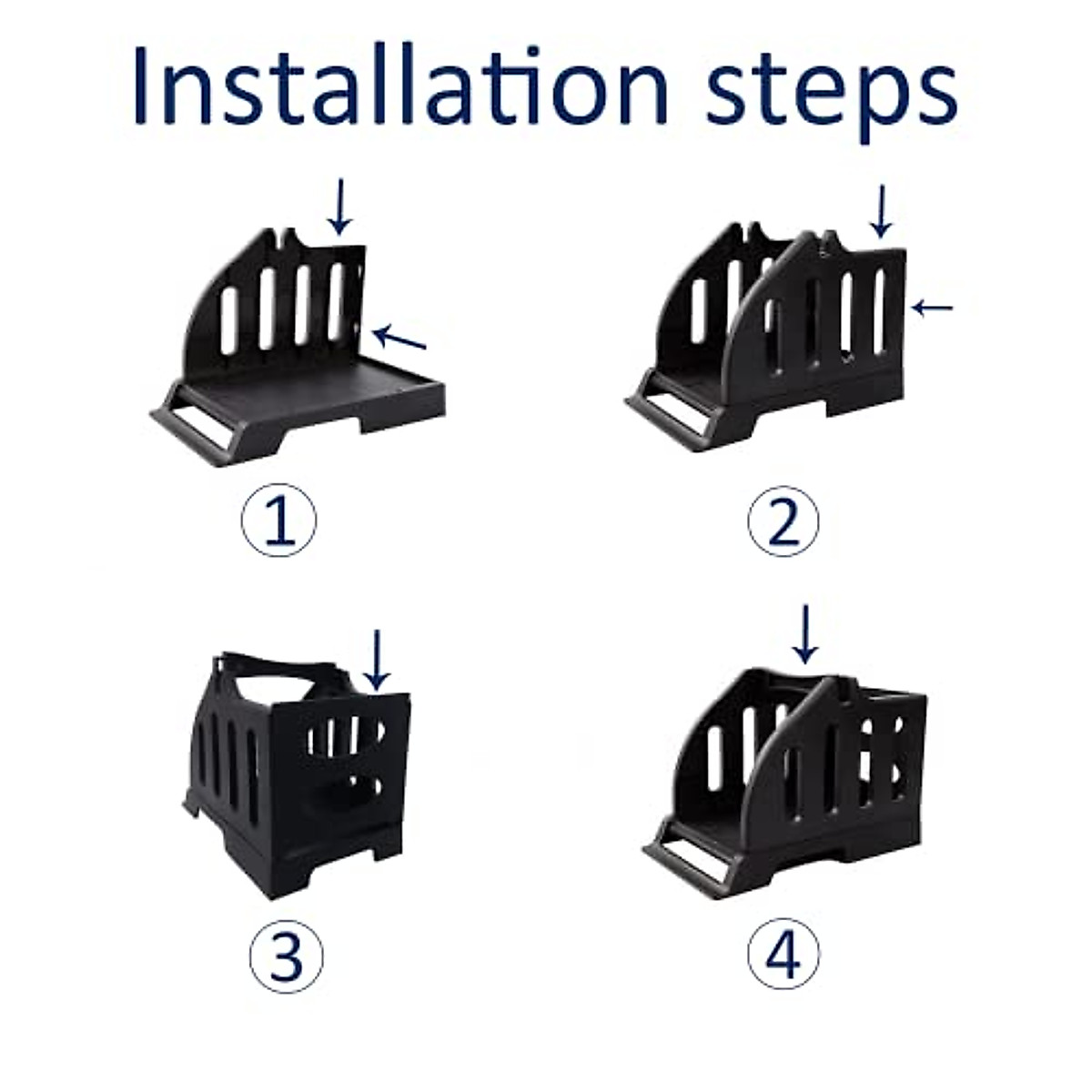 Millaass Thermal Label Holder, for Rolls and Fan-Fold Labels, Plastic, Work with Desktop Label Printer for Office and Home, Label Stand, Sticker roll Holder