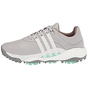 adidas Women's Tour360 22 Golf Shoes, Grey Two/Footwear White/Pulse Mint, 7.5